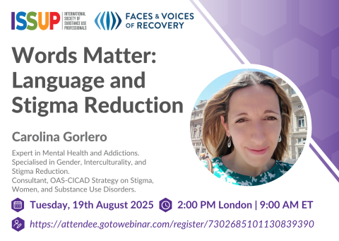 Words Matter: Language and Stigma Reduction | International Society of Substance Use Professionals